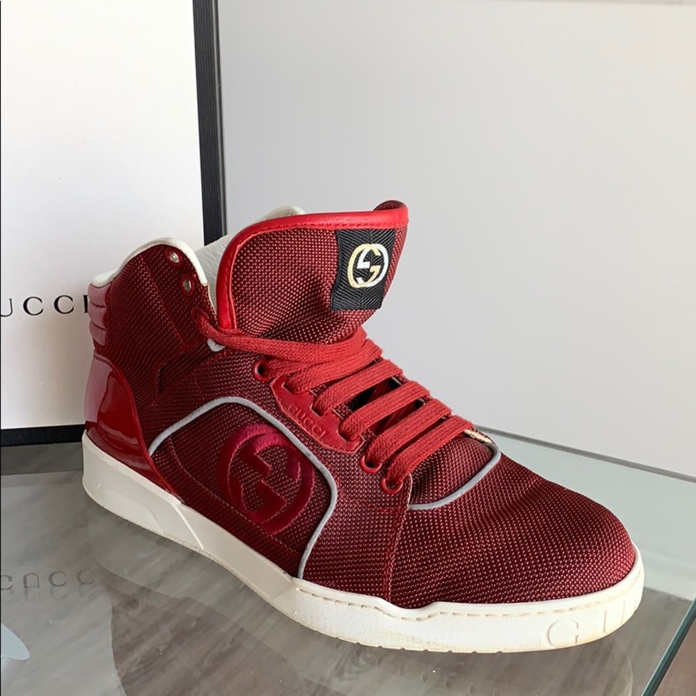Gucci Interlocking High Top Sneaker - Gem